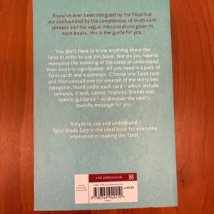 Tarot Made Easy by Nancy Garen - Piatkus UK Paperback - Etsy