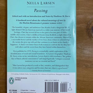 Passing by Nella Larsen - Penguin Classics 1997 - Etsy