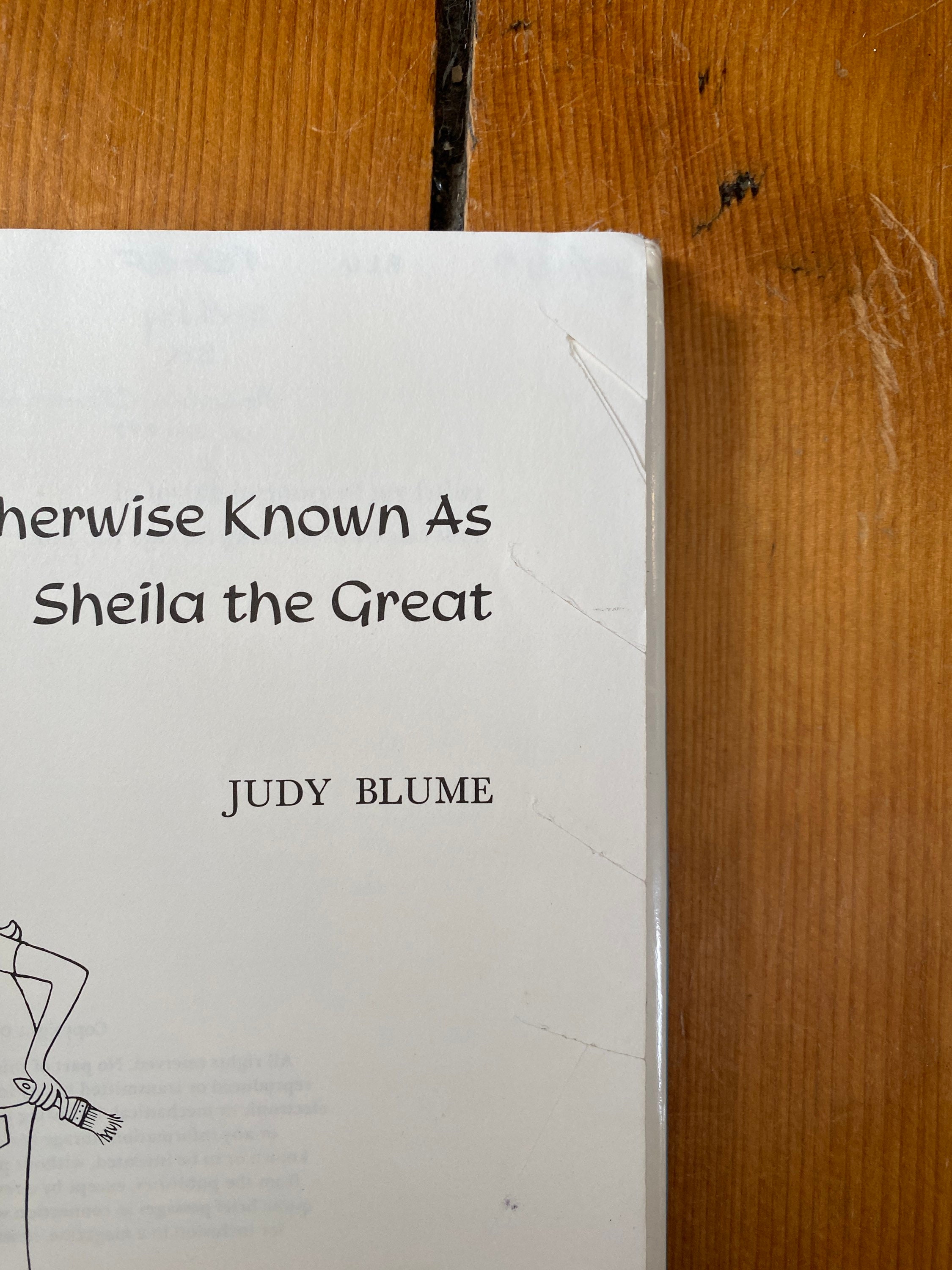 Otherwise Known as Sheila the Great by Judy Blume - E.P. Dutton 1972 ...