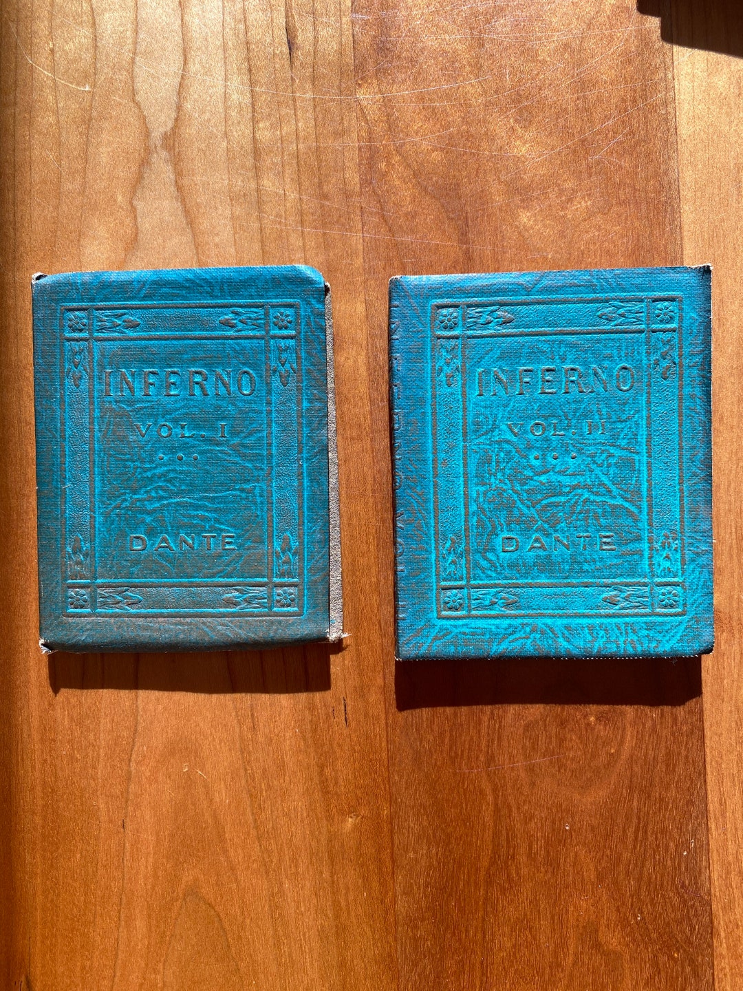 Little Leather Library - Inferno Volumes I & II - Dante Alighieri - Etsy