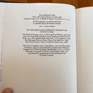The Doris Lessing Reader - Jonathan Cape 1989 - Etsy