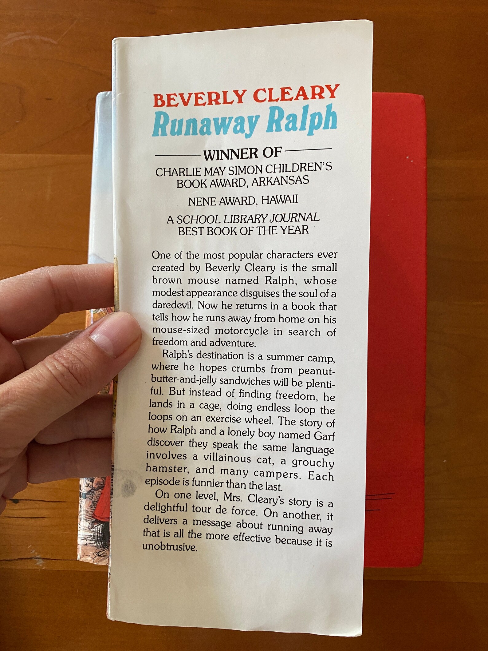 Runaway Ralph by Beverly Cleary - 1980s Morrow Hardcover - Ex-library ...
