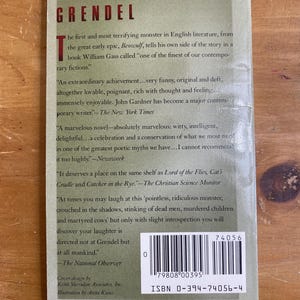 Grendel by John Gardner - Vintage International 1985 - Etsy