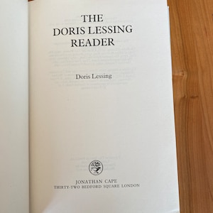 The Doris Lessing Reader Jonathan Cape 1989 - Etsy
