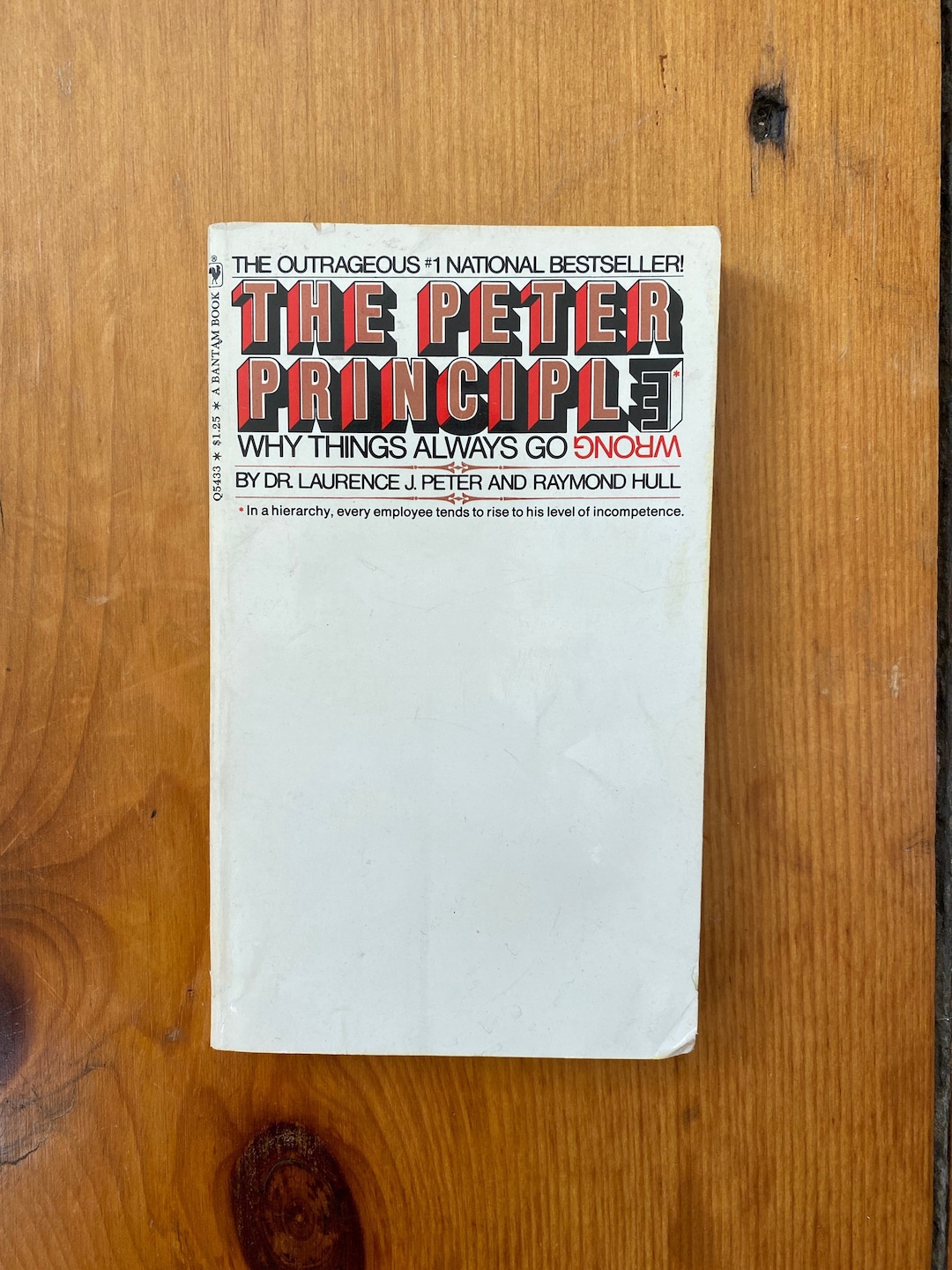 The Peter Principle by Dr. Laurence J. Peter and Raymond Hull - 1970 - Etsy