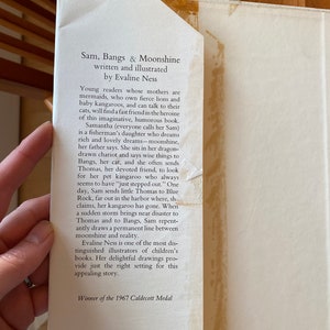 Sam, Bangs & Moonshine Written and Illustrated by Evaline Ness - 1966 ...