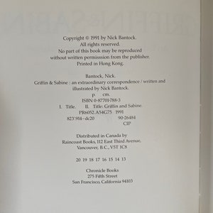 Griffin and Sabine Trilogy by Nick Bantok - 1991-1993 Chronicle Books ...
