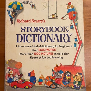 Richard Scarry’s Storybook Dictionary - 1966 Golden Book - Etsy