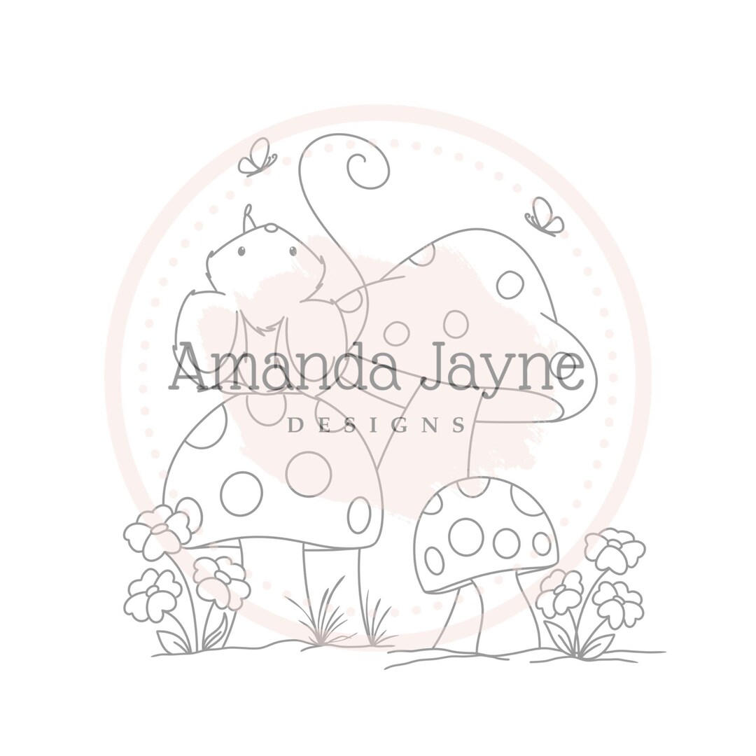 Amanda Jayne Designs Digital Stamp Butterfly Mouse JPEG - Etsy