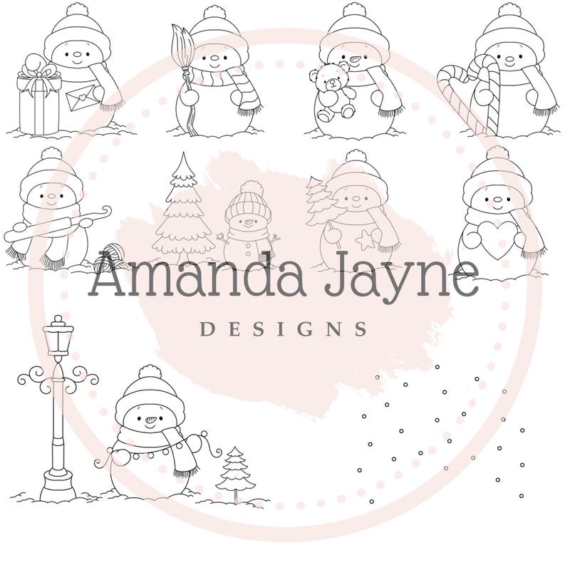 Christmas Digi Stamp - Etsy