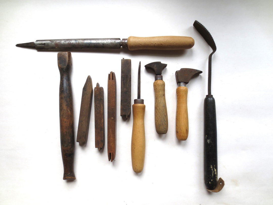 Vintage Antique Shoe Making Tools - Cobbler - Variety - Set of 10 ...