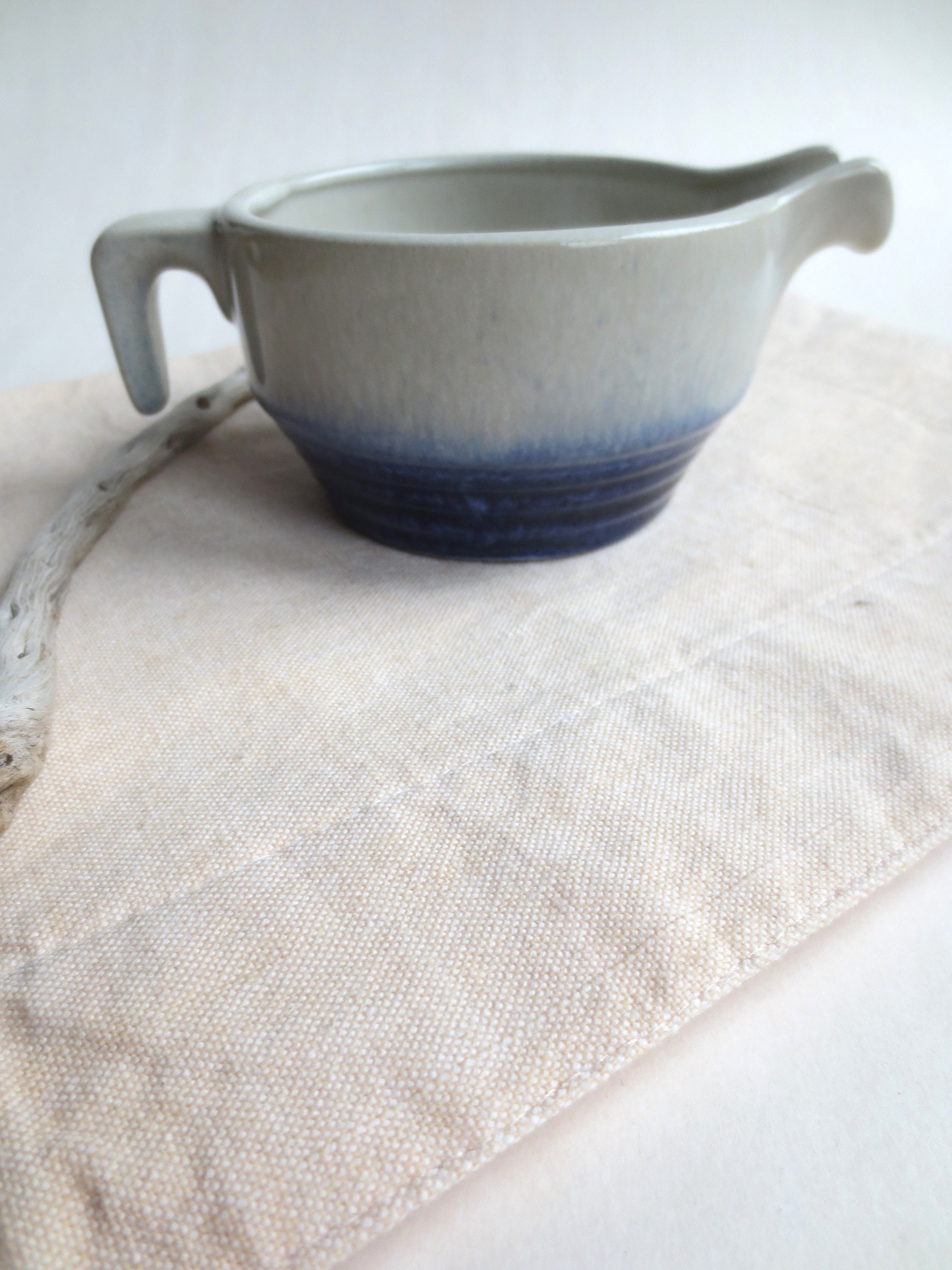 Staffel Stoneware Sauce Pan German Vintage Design Blue Grey - Etsy