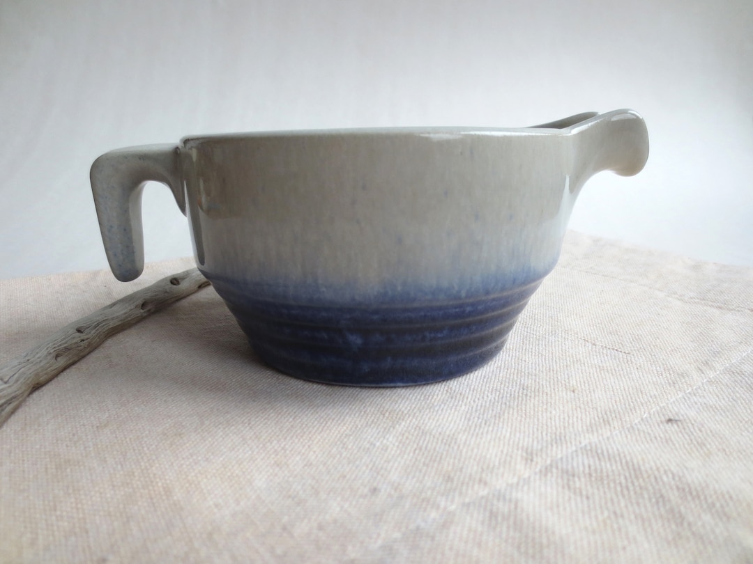 Staffel Stoneware Sauce Pan German Vintage Design Blue Grey - Etsy