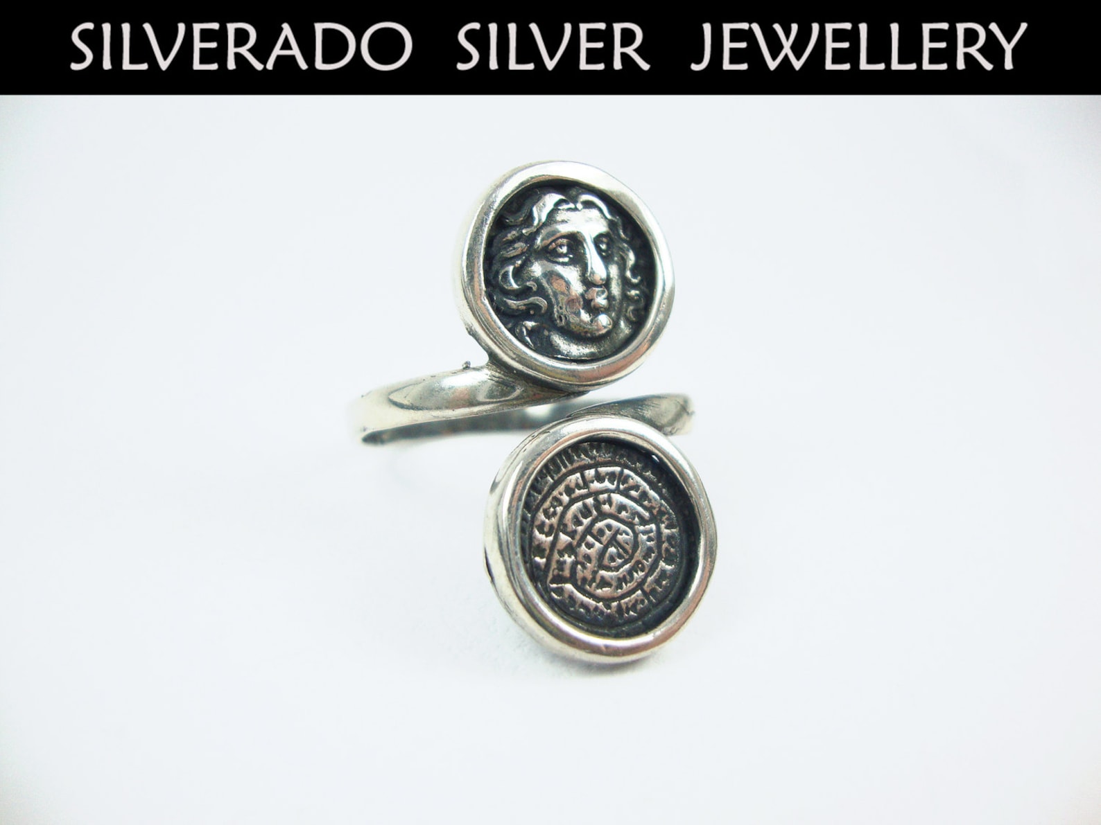 Sterling Silver 925 Ancient Greek God Helios Coin & Minoan - Etsy