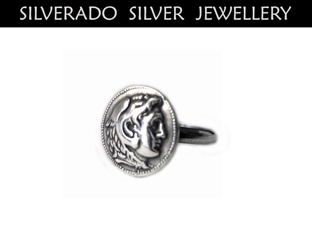 Greek Ring, Grecian Ring, Greek Coin Ring, Greek Jewelry, Greek Silver ...