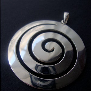 Greek Eternity Key Spiral Design Big Pendant 50 Mm 1.95 Inches - Etsy