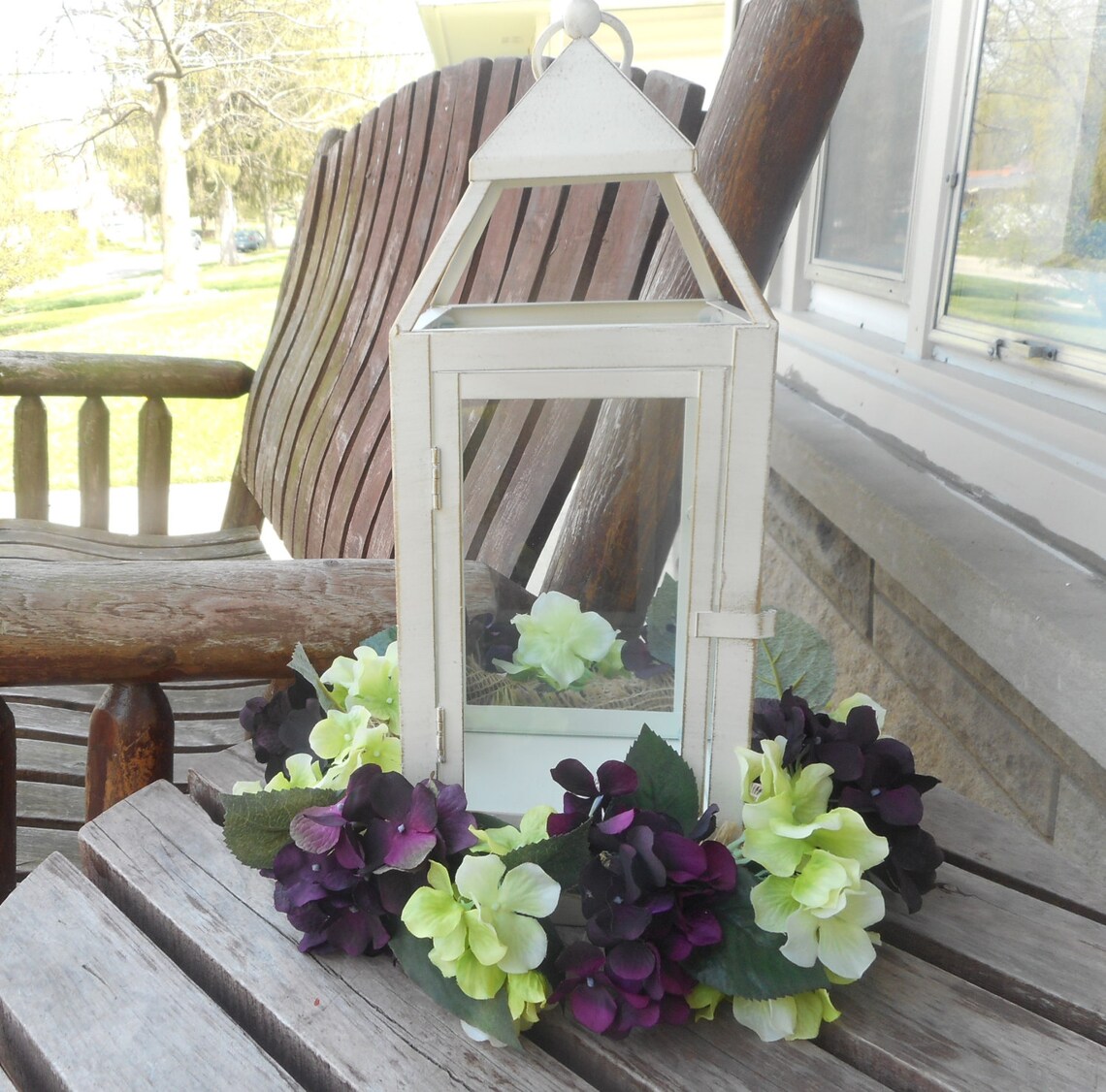 Lantern Flower Ring / Wedding Lantern Decor / Wine Country - Etsy