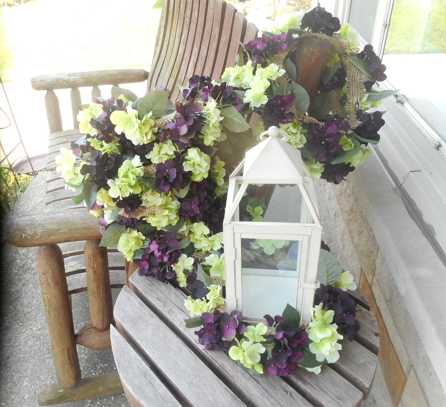 Lantern Flower Ring / Wedding Lantern Decor / Wine Country - Etsy