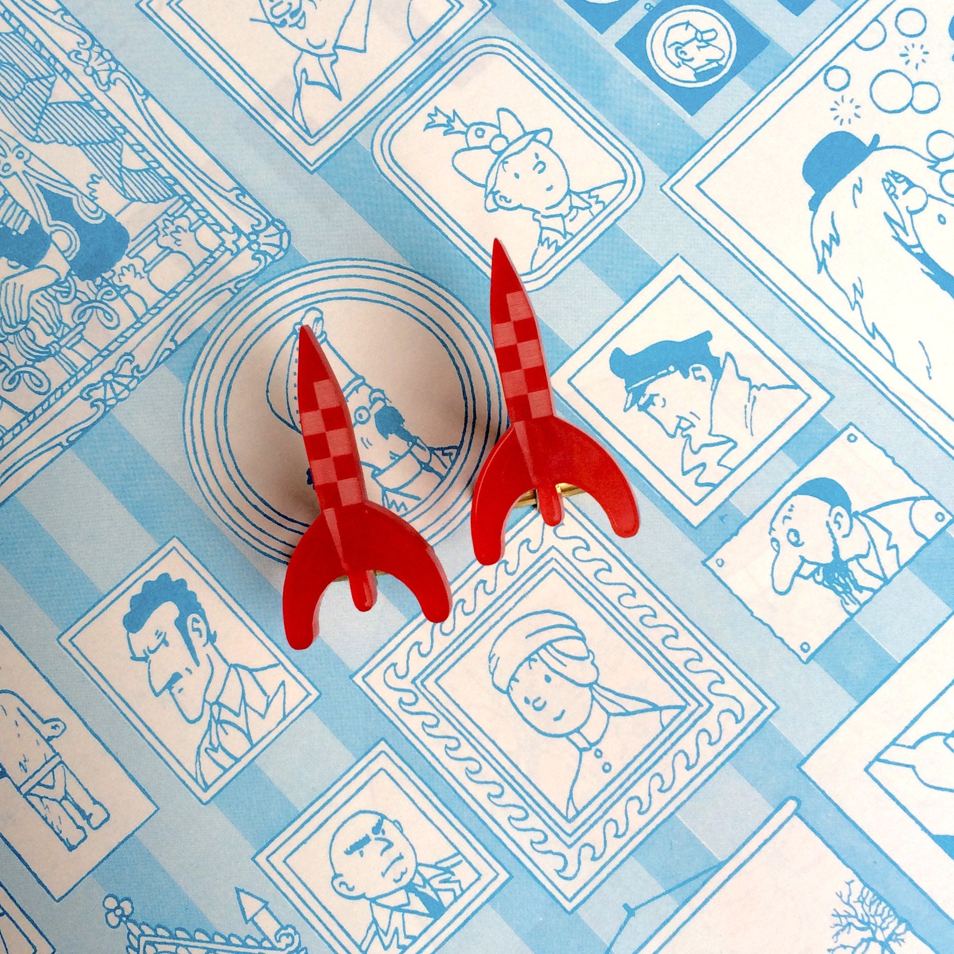 Tintin Rocket Cufflinks - Etsy