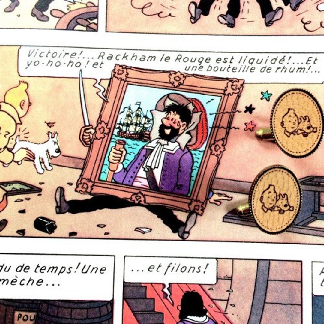 Tintin and Snowy Cufflinks - Etsy