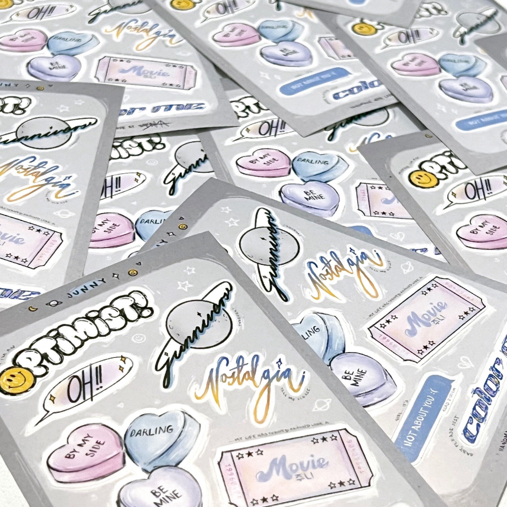 JUNNY (주니) Song Title Stickers | Light & Dark Ver. - Etsy