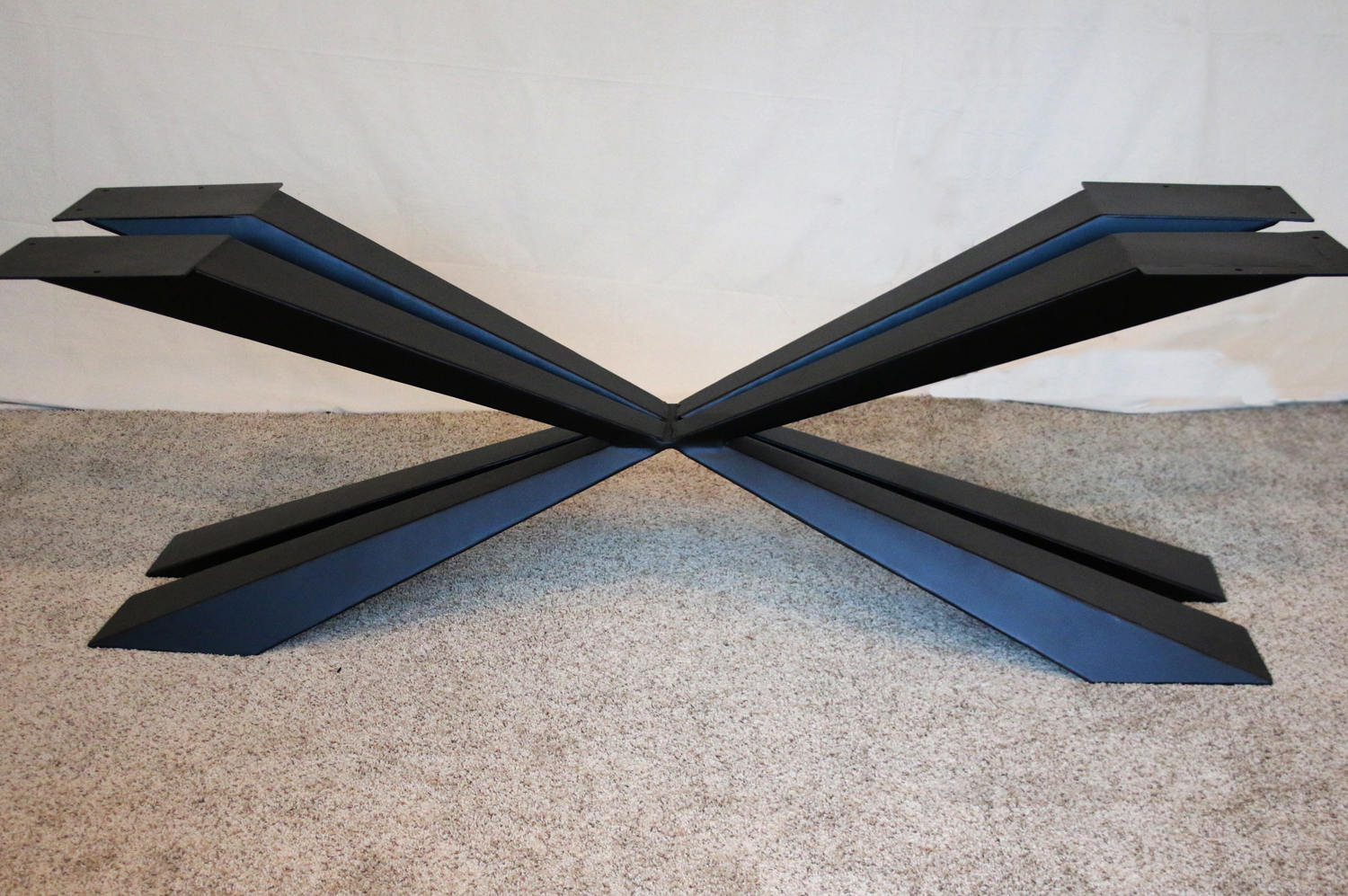 Monkey Pod Slab Table Top With Art Metal Base - Etsy