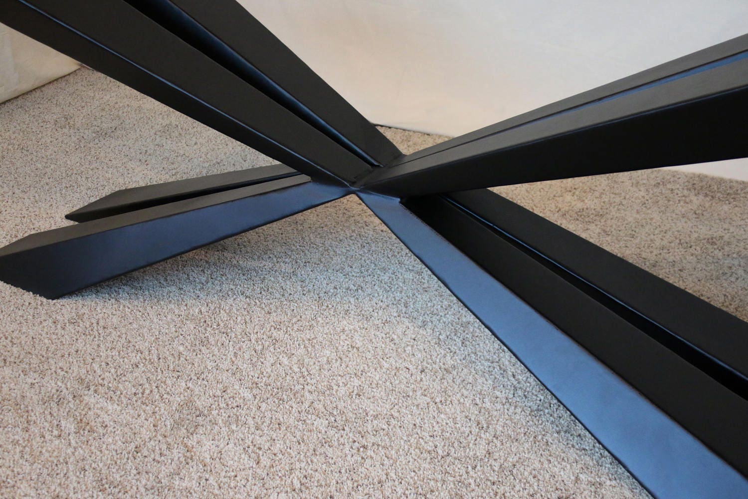 Monkey Pod Slab Table Top With Art Metal Base - Etsy