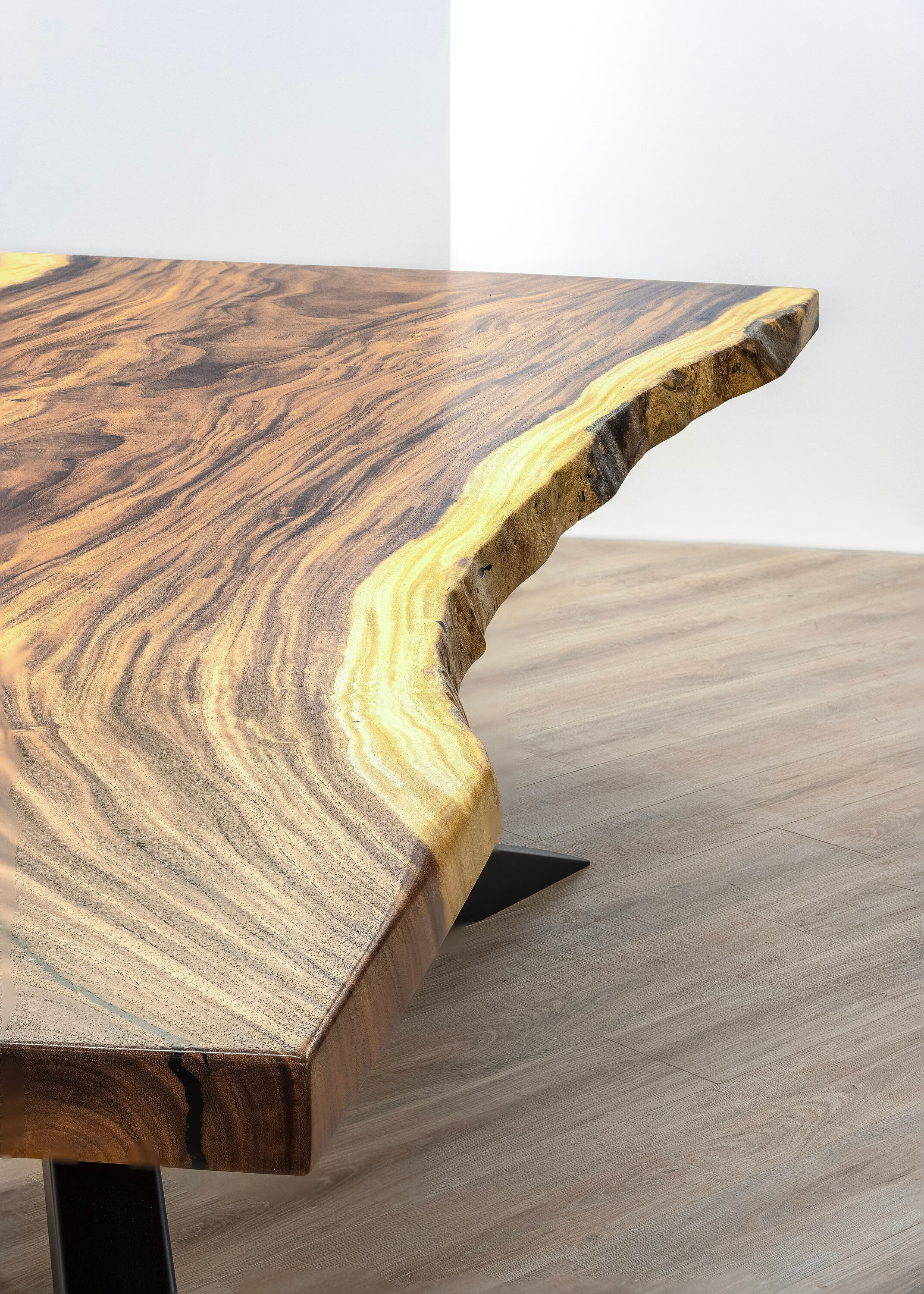 Massive Hawaiian Acacia Monkey Pod Slab. Excellent Figuring and Grain ...