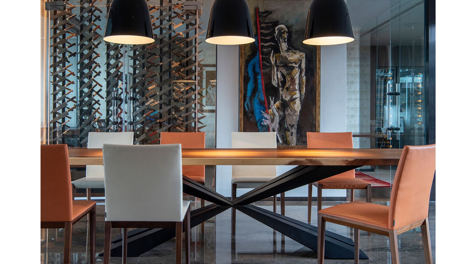 Monkey Pod Slab Table Top With Art Metal Base - Etsy