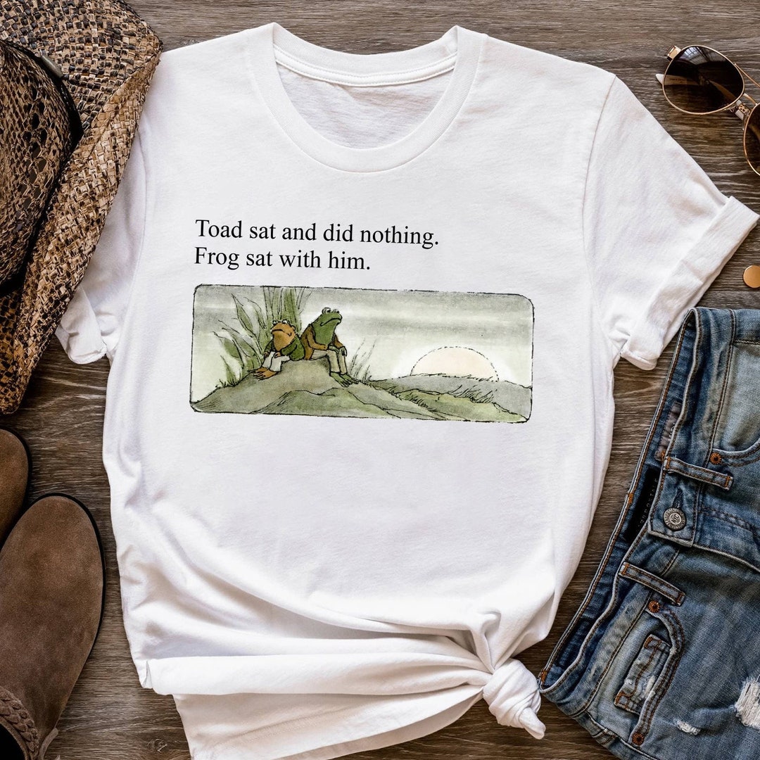 Toad Sat and Did Nothing. Frog Sat With Him.toad Sat and Did - Etsy
