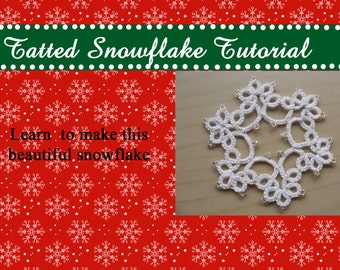 Needle Tatted Snowflake Ornament Pattern and Tutorial PDF File - Etsy