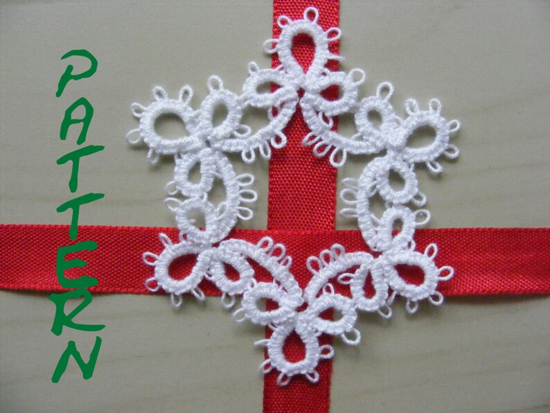 Needle Tatted Snowflake Ornament Pattern and Tutorial PDF File - Etsy