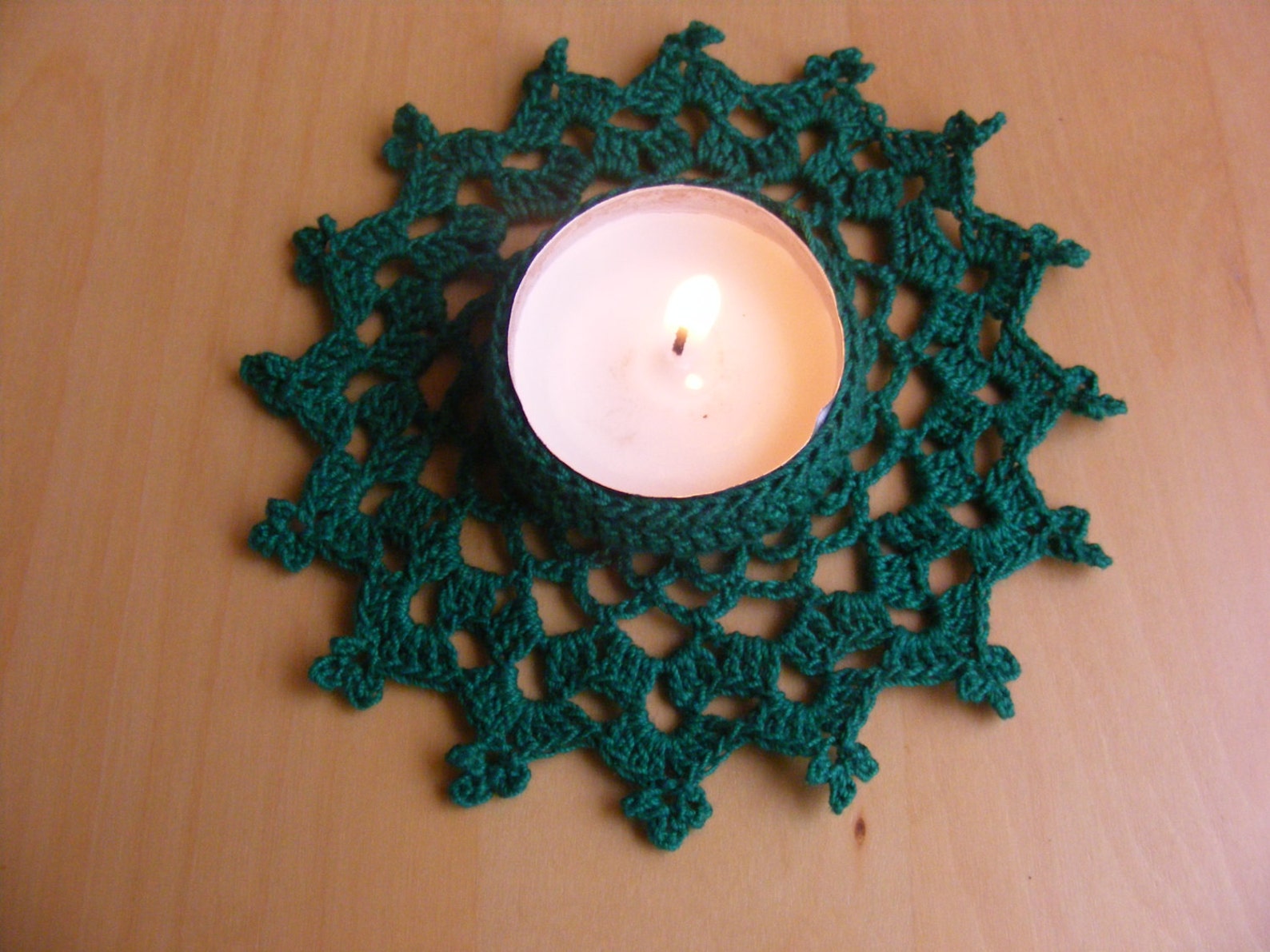Christmas Crochet Candle Holder PDF Pattern - Etsy