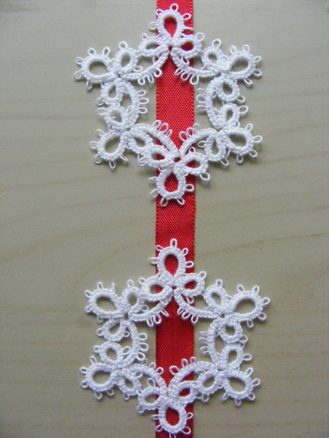 Needle Tatted Snowflake Ornament Pattern and Tutorial PDF | Etsy