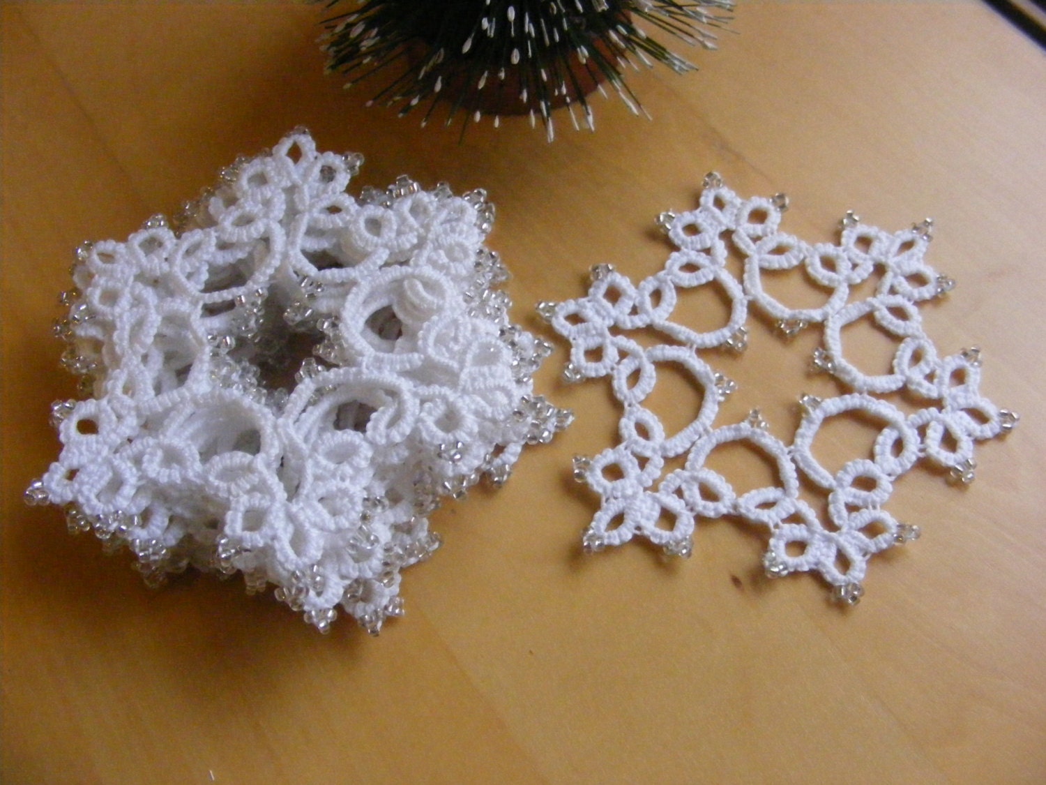 Needle Tatted Snowflake Pattern and Tutorial - PDF File - Etsy