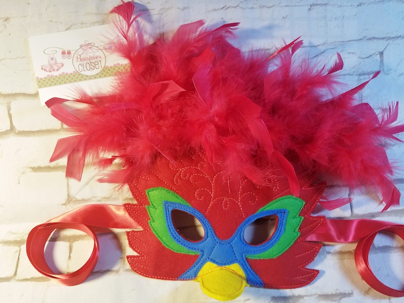 Feathered Parrot Mask Parrot Bird Mask Feathered Bird - Etsy UK