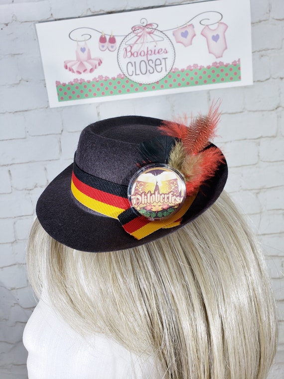 Oktoberfest Fedora Mini Hat German Hats Autumn Festival | Etsy