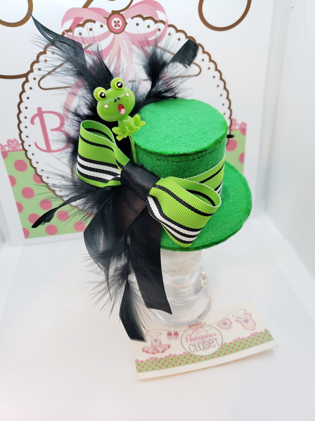 Froggy Mini Top Hat, Frog Hats, Princess Frog Hats, Frog Prince Hats ...