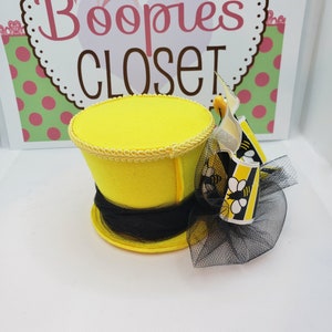 Bee Flared Mini Top Hat, Honey Bee Hats, Derby Hats, Mini Hats for ...