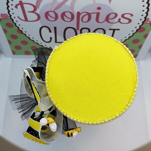 Bee Flared Mini Top Hat, Honey Bee Hats, Derby Hats, Mini Hats for ...
