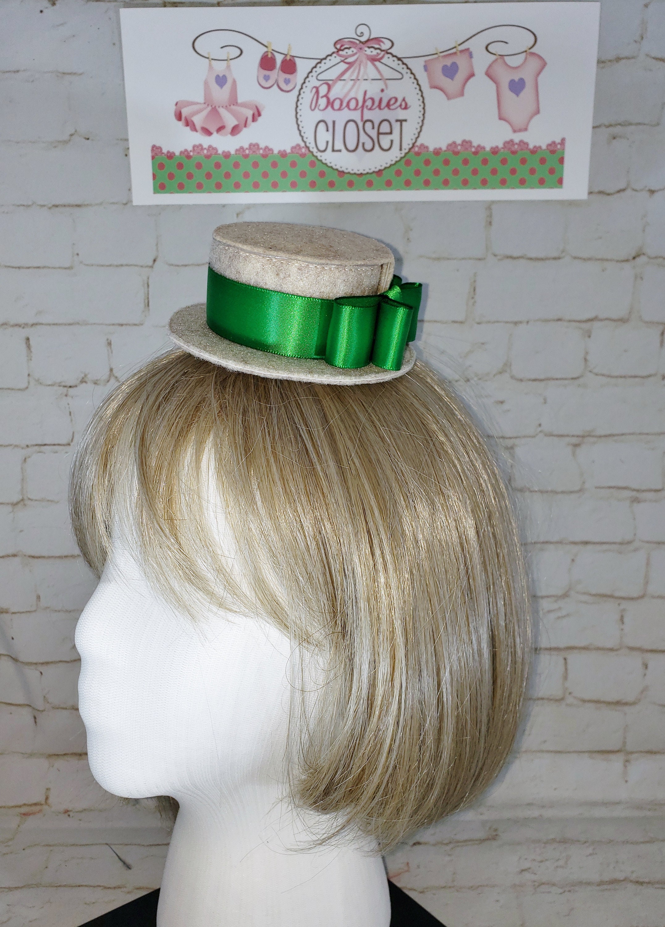 Barbershop Quartet Mini Hat: Felt Skimmer Hat With Ribbon - Etsy UK