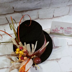 Pilgrim Mini Flat Top Hat for Adults & Children, Thanksgiving Mini Hats ...