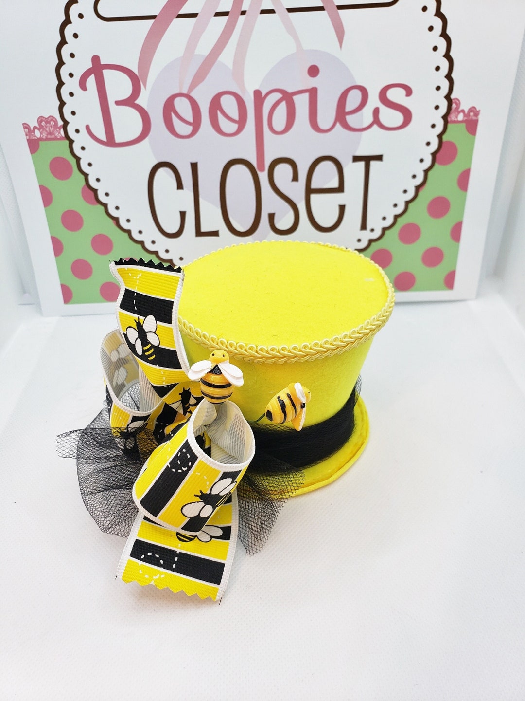Bee Flared Mini Top Hat, Honey Bee Hats, Derby Hats, Mini Hats for ...