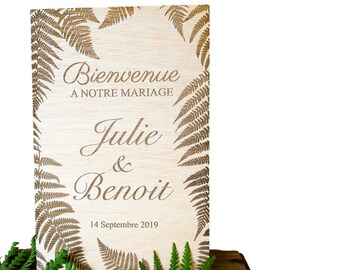 Fern Wedding Welcome Sign - Etsy