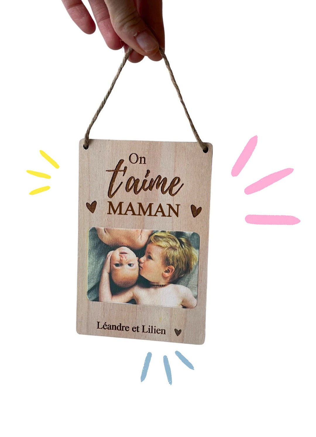 Customizable Text Sign Original Mothers' Gift Idea, Mother's Day, Photo ...