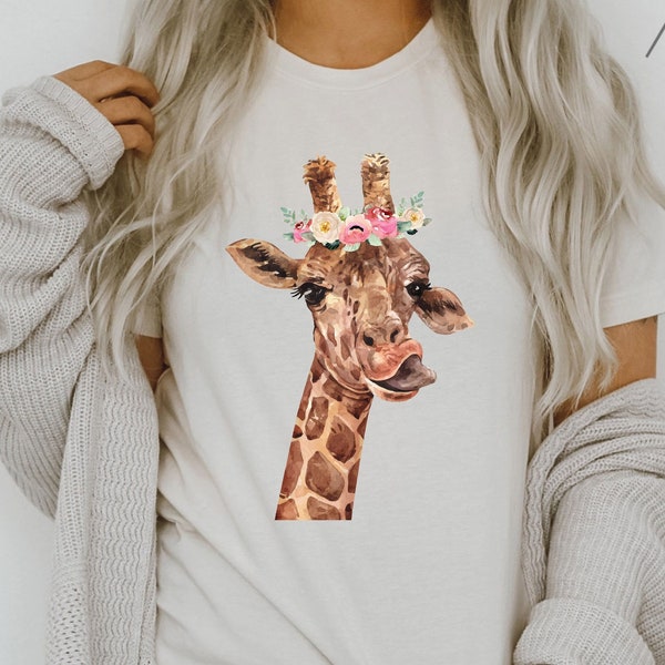 Giraffe T Shirt - Etsy