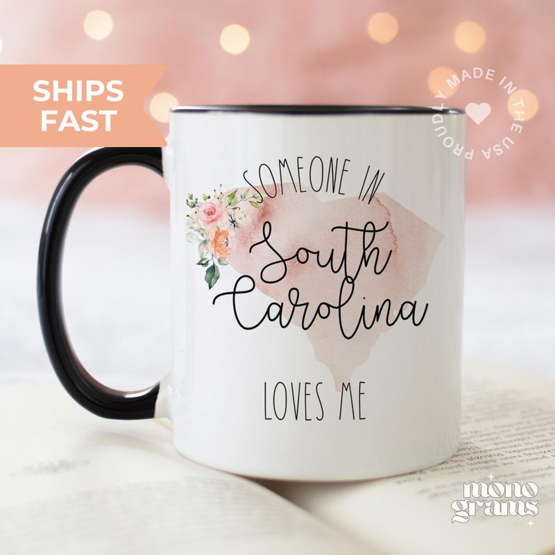 South Carolina Mug - Etsy
