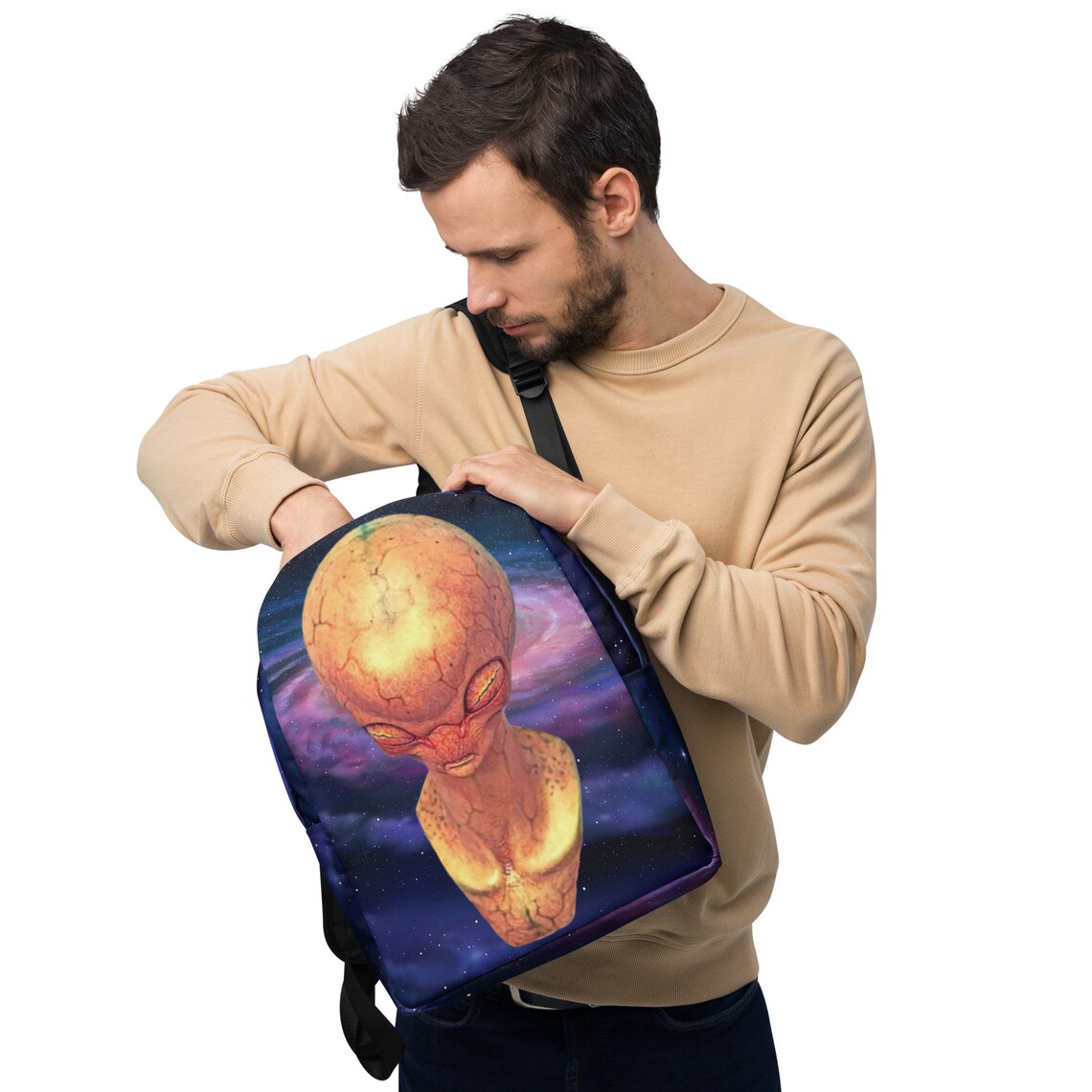 Minimalist Backpack Alien - Etsy