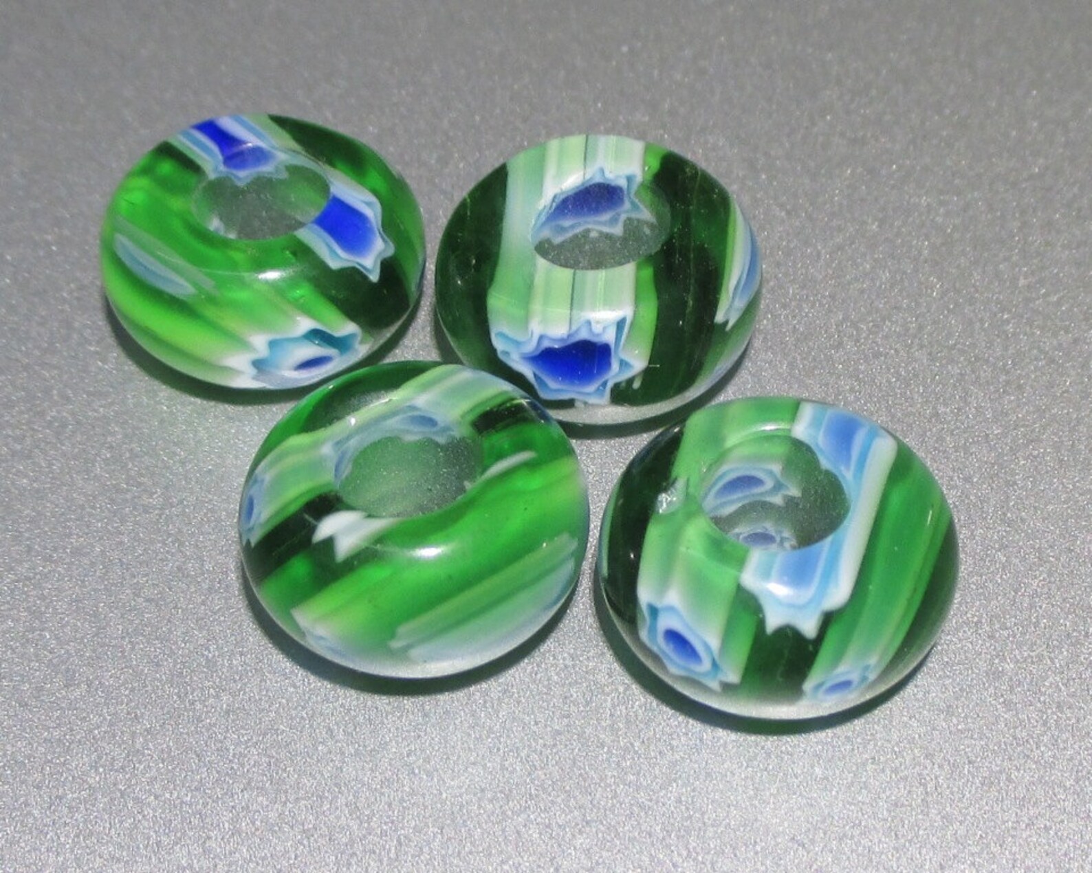 4 Pieces - Glass Beads Spacer for Cork, Spacer Bead, Leather Supplies ...