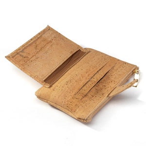 Cork Wallet Made in Portugal - High Quality Cork Wallet Natural Color ...